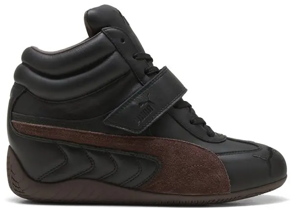 PUMA Speedcat Wedge Black In Black/chocolate Brown - Puma Black/chocolate Brown
