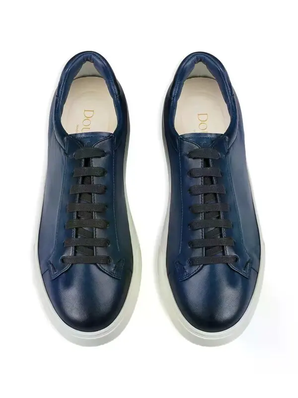 DOUCAL'S Leather Sneakers - Blue