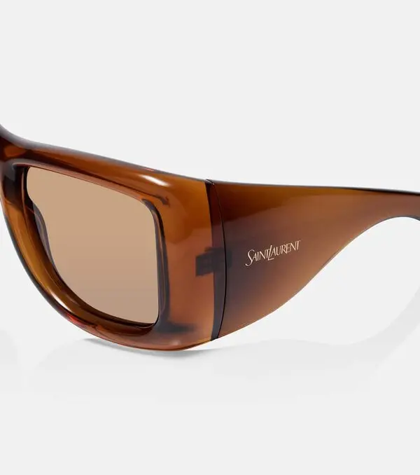 Saint Laurent Sl 902 Howl Oversized Sunglasses - Brown
