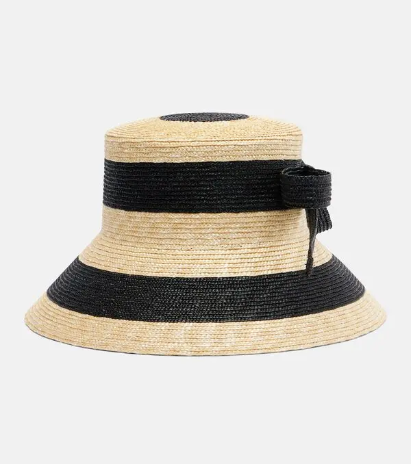 Valentino Garavani Straw Bucket Hat - Beige