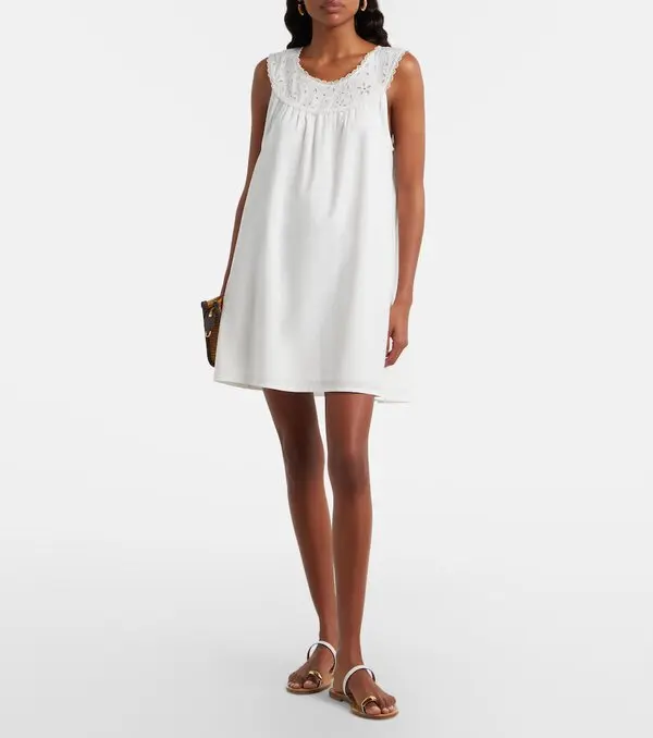 Posse Salma Embroidered Cotton Minidress
