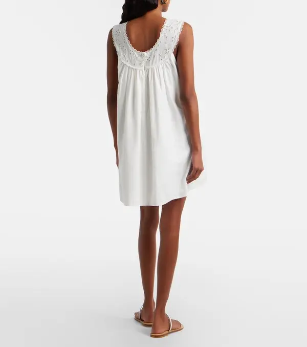 Posse Salma Embroidered Cotton Minidress
