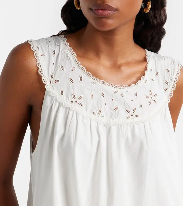 Posse Salma Embroidered Cotton Minidress