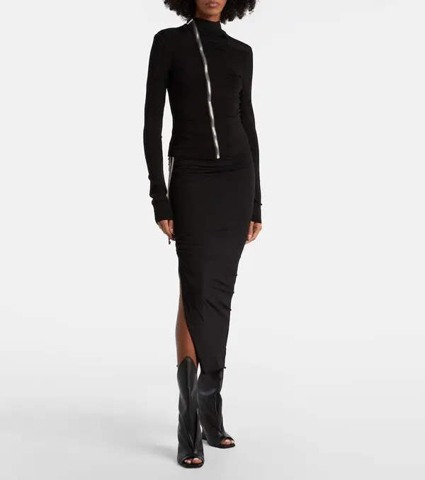 Rick Owens Lilies Gary Jersey Jacket - Black