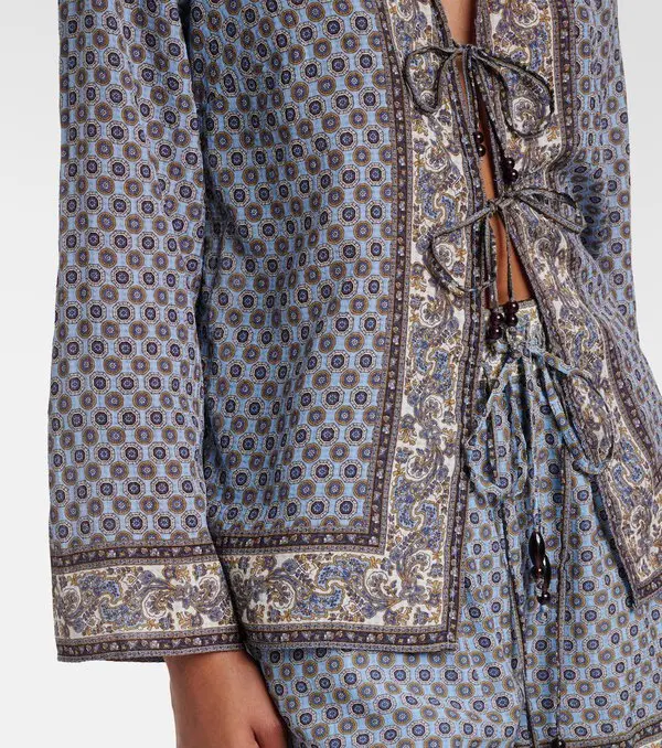 Veronica Beard Eva Printed Blouse