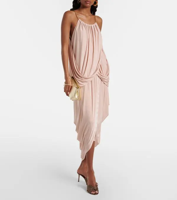 XU ZHI Chain-detail Draped Top