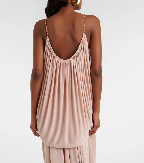 XU ZHI Chain-detail Draped Top