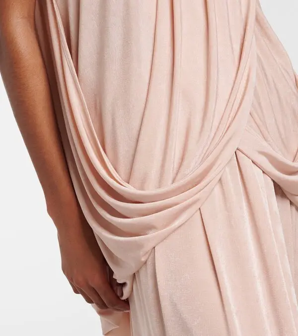 XU ZHI Chain-detail Draped Top
