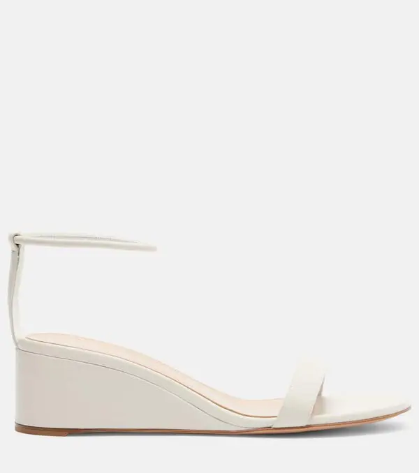 GIANVITO ROSSI Leather Wedge Sandals