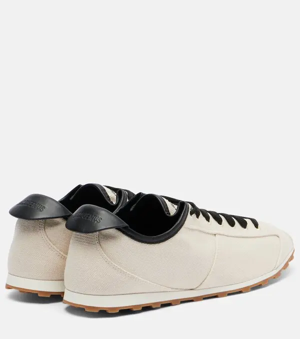 Jacquemus Leather-trimmed Canvas Sneakers