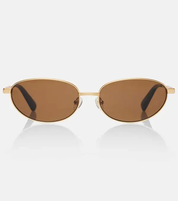 Jacquemus Oval Sunglasses - Gold