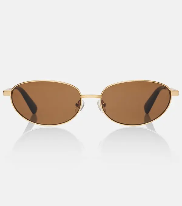 Jacquemus Oval Sunglasses - Gold