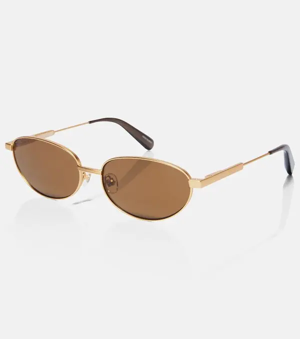 Jacquemus Oval Sunglasses - Gold