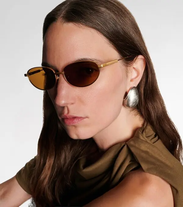 Jacquemus Oval Sunglasses - Gold