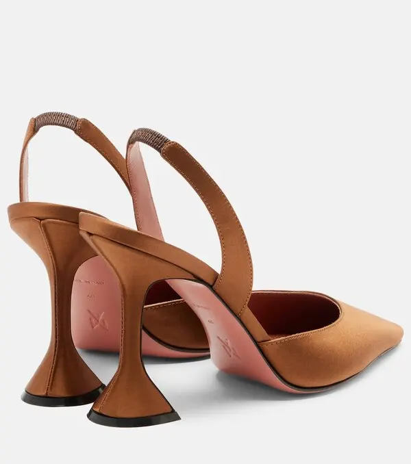 Amina Muaddi Holli Slingback Pumps
