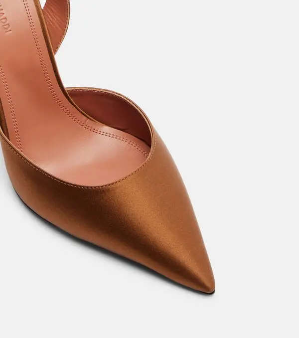 Amina Muaddi Holli Slingback Pumps