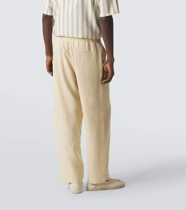 Le Kasha Linen Straight Pants