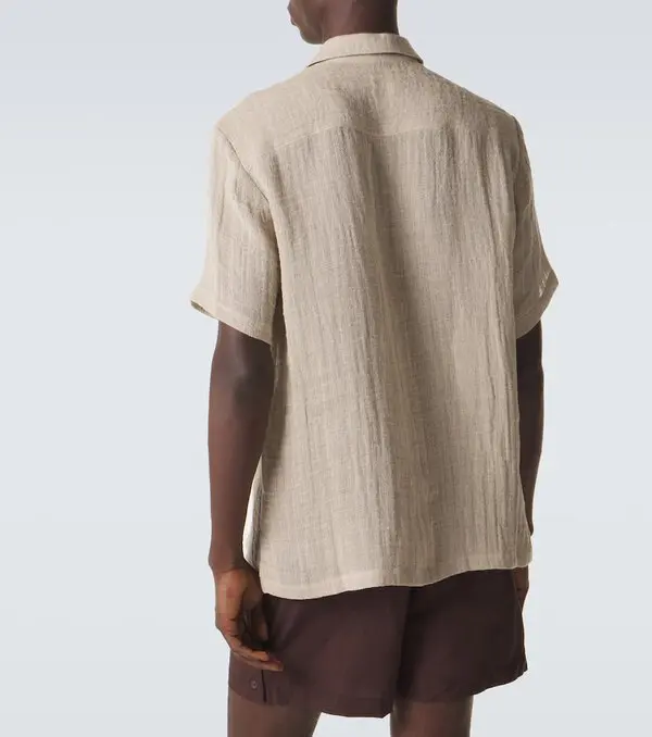 Le Kasha Linen Bowling Shirt