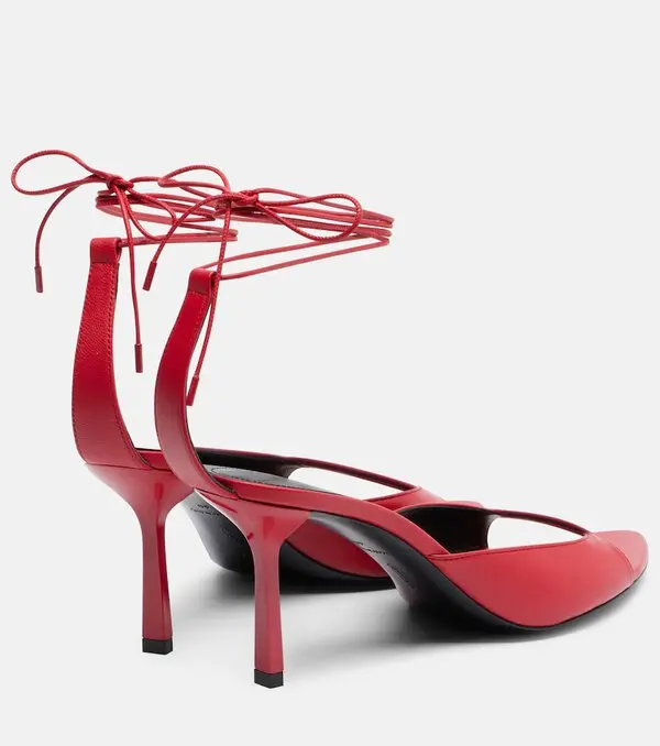 Victoria Beckham Eliza 75 Leather Sandals - Red