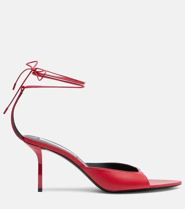 Victoria Beckham Eliza 75 Leather Sandals - Red
