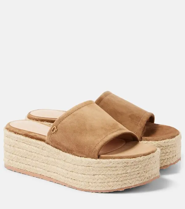 GIANVITO ROSSI Suede Espadrilles - Multicoloured