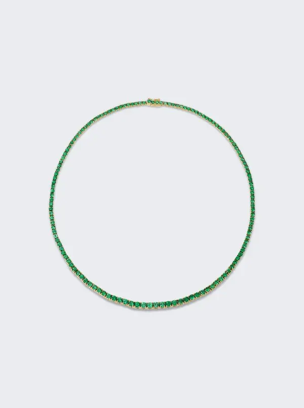 ANITA KO Graduated Emerald Hepburn Chocker 18k Yellow Gold - Yg