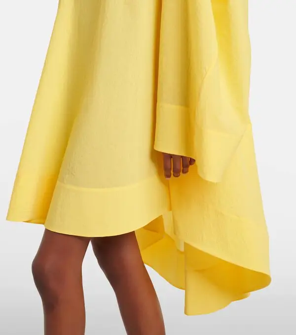 Jacquemus Paysan Cotton-blend Poplin Minidress - Yellow