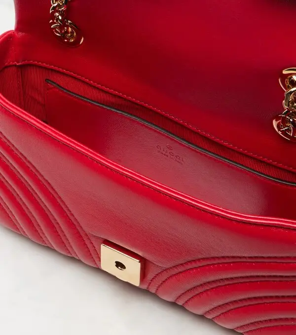 Gucci Gg Marmont Small Leather Shoulder Bag