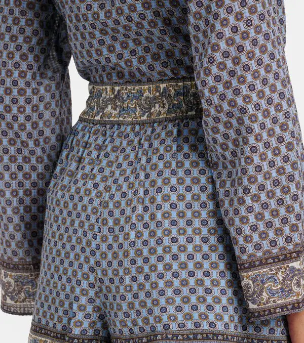 Veronica Beard Vivaldi Printed Shorts