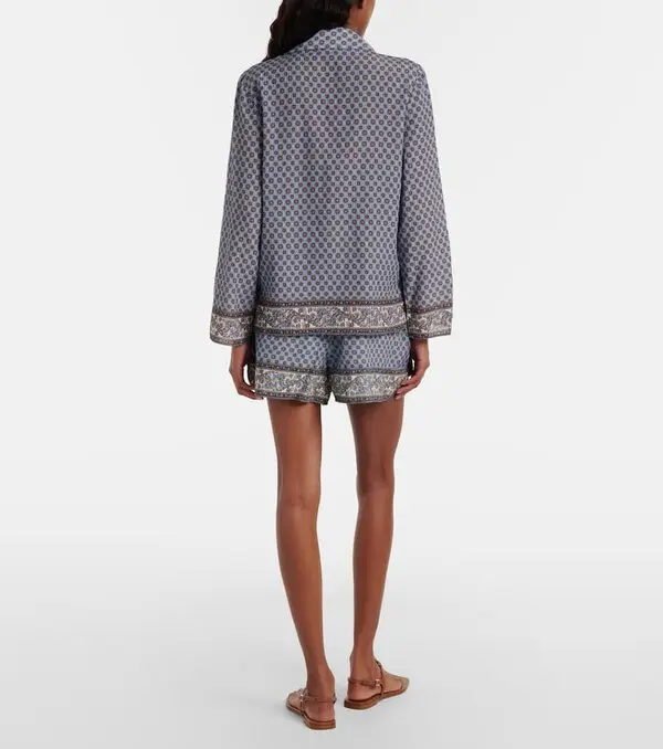 Veronica Beard Vivaldi Printed Shorts