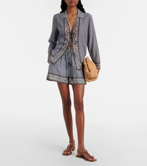 Veronica Beard Eva Printed Blouse