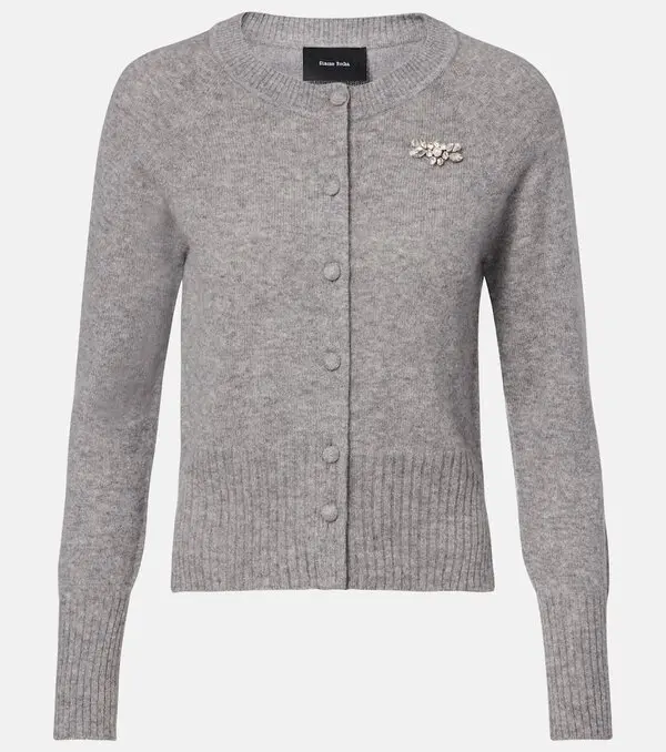 Simone Rocha Embellished Cashmere Cardigan