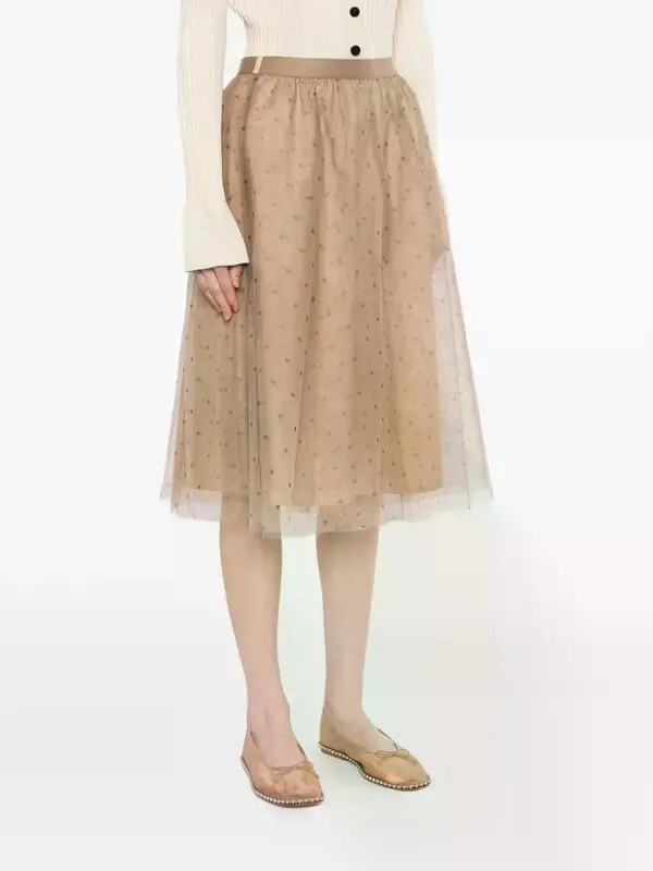 JNBY Polka-dot Midi Skirt