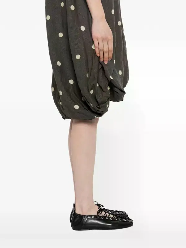 JNBY Polka-dot Mini Dress - Brown