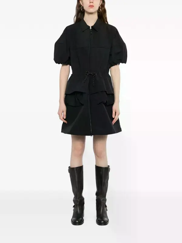 JNBY Drawstring Puff-sleeve Dress