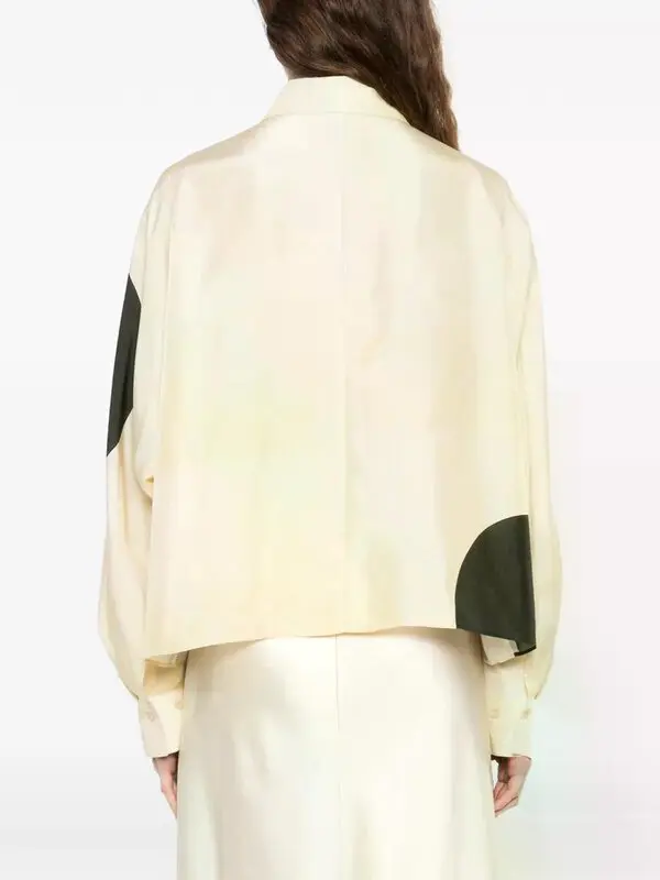 LESS Polka-dot Button-down Shirt