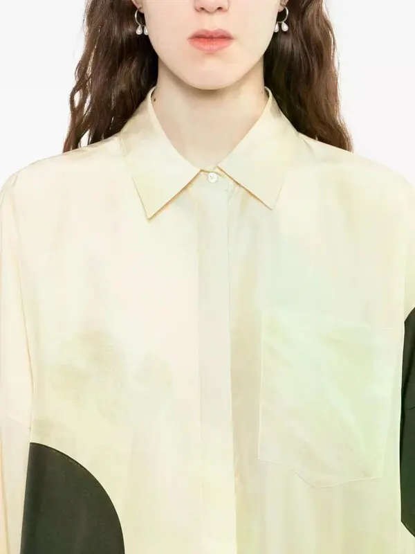 LESS Polka-dot Button-down Shirt