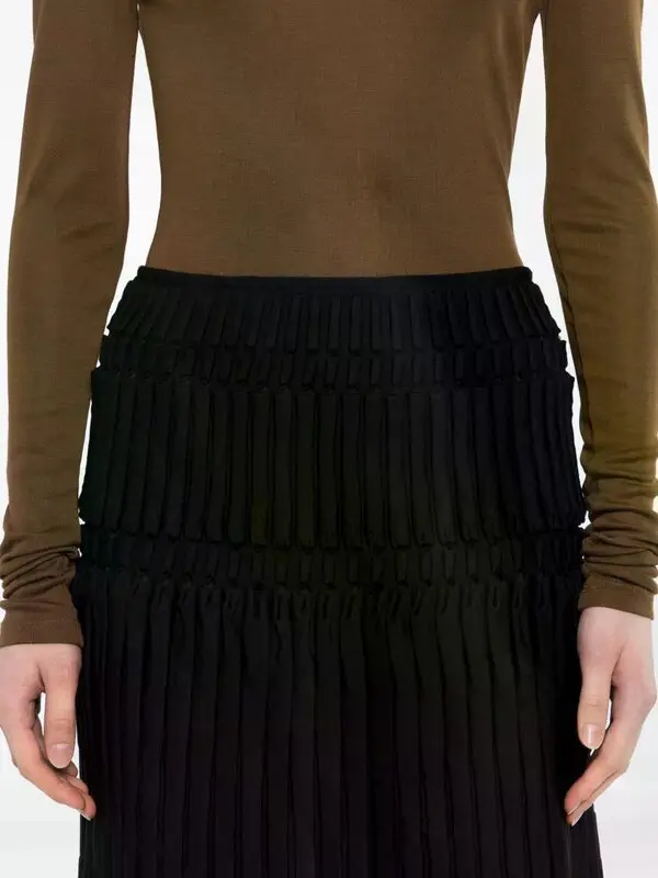 JNBY Geometric Pleated A-line Skirt