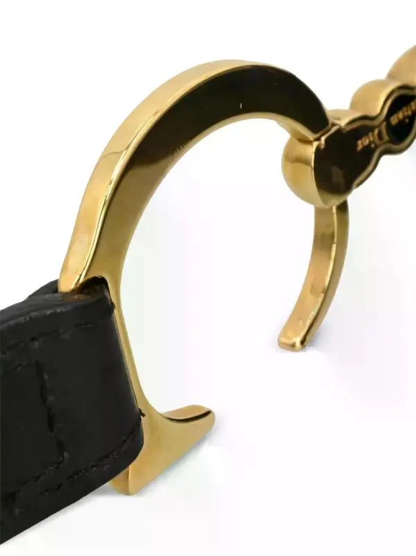 Dior 2000 Saddle Leather Handbag - Black