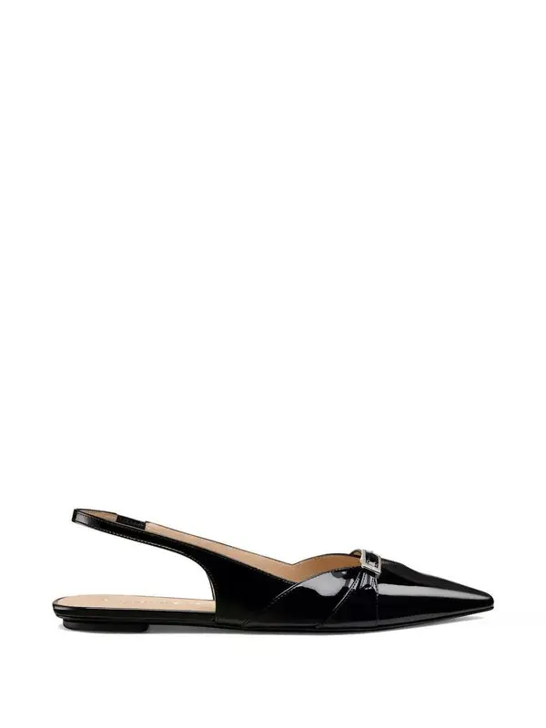 STUART WEITZMAN Georgie Flat Slingback Flats - Black