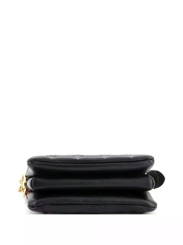 LOUIS VUITTON Coussin Bb Crossbody Bag Monogram Embossed Lambskin - Black