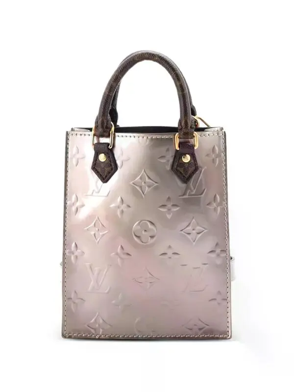 LOUIS VUITTON Petit Sac Plat Bag Monogram Vernis