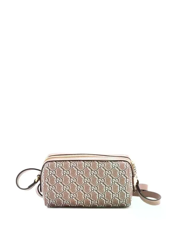 Gucci Cylindrical Gg Shadow Coated Canvas Mini Shoulder Bag