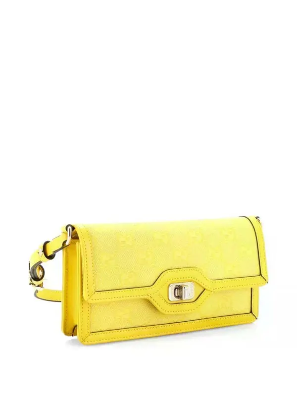 Gucci Luce Gg Canvas Mini Shoulder Bag - Yellow