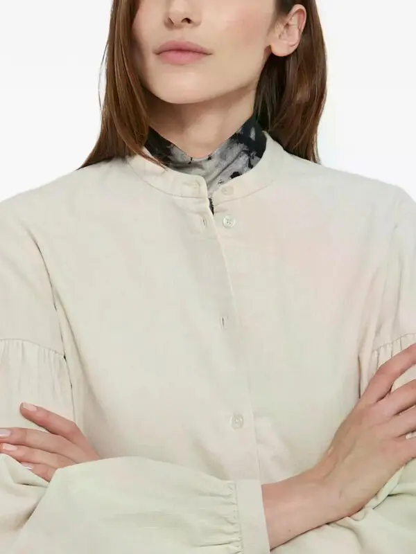 SAMSOE SAMSOE Balloon Sleeve Corduroy Shirt