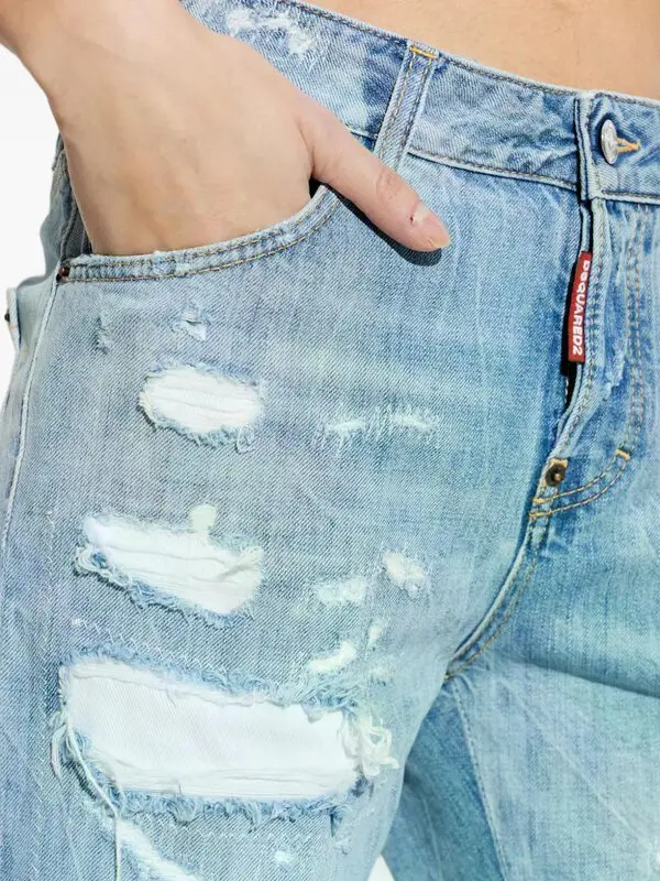 Dsquared2 Distressed Trousers - Blue