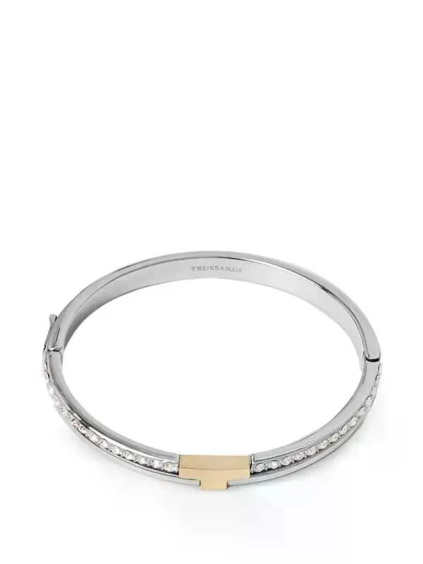 TRUSSARDI Embellished Bangle - Silver