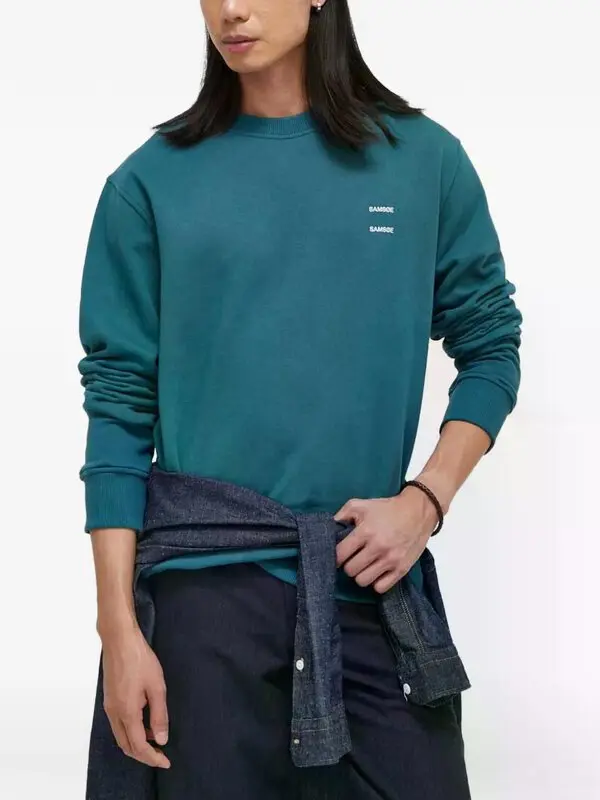SAMSOE SAMSOE Logo-detail Sweatshirt - Blue