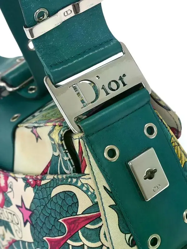 Dior 2004 Columbus Floral-print Tote Bag - Neutrals