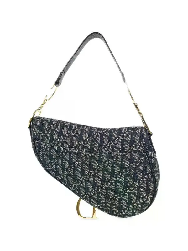 Dior 2000 Saddle Tote Bag - Blue